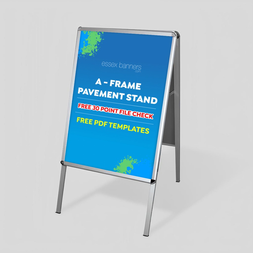 A-Frame Pavement Stand | A1 & A2 signs with FREE Posters