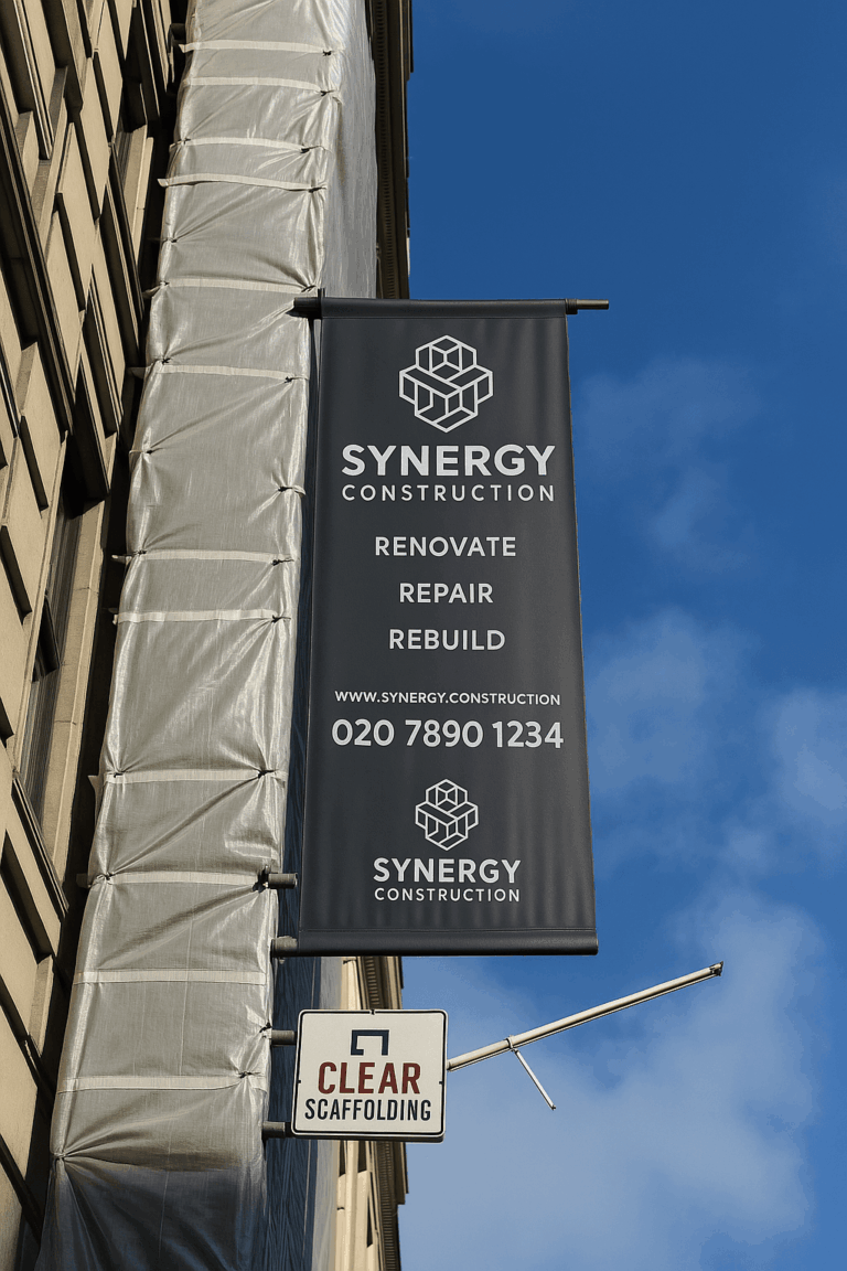 3m x 1m Scaffolding Banners - Essex Banners Ltd
